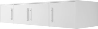 Mirjan24 Schrankaufsatz Bado 4D, Schrankaufsatz der Serie Bado, mit 4 Türen, Farbauswahl (Weiß)