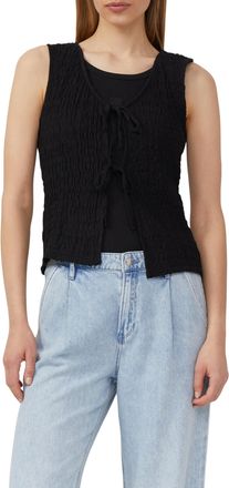 s.Oliver Strukturierte Slim-Fit-Weste aus Baumwollmix