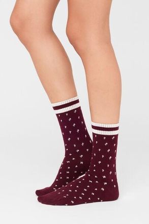 Calzedonia Gemusterte Socken Bordeaux