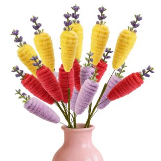 Generico Auswahl an f&uuml;r Ostern | 6 St&uuml;ck Schaumstoffstr&auml;u&szlig;e zur Dekoration, Bunte Karottendekorationen f&uuml;r Ostern - f&uuml;r B&auml;ume, Feiertage, Festivals, Projekt, D