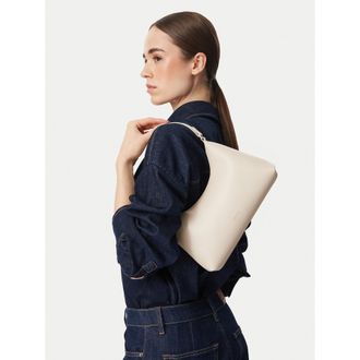 Calvin Klein Handtasche Calvin Klein Foil Logo Small Shoulder Bag LV04F3890G Creme