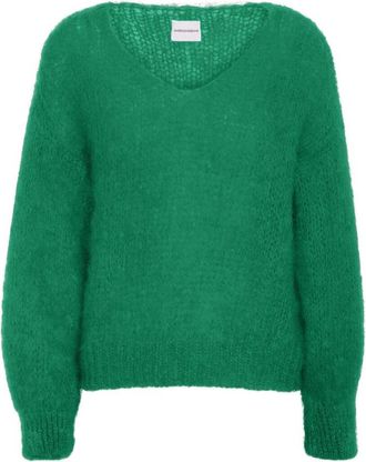 Americandreams Americandreams, Femme, Pulls, Vert, Taille: 44 FR Pull en Mohair Vert