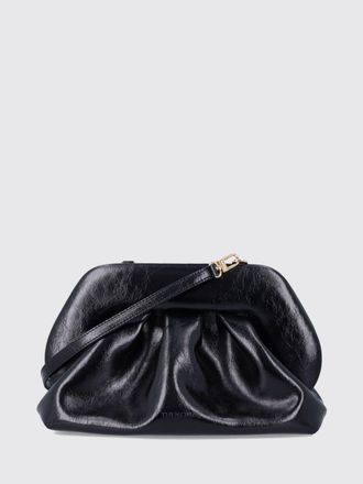 Themoir&egrave; Bios Clutch aus drapiertem veganem Leder mit abnehmbarem Riemen
