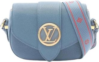 Louis Vuitton Pre-owned LV Pont 9 Soft PM Sac bandouli&egrave;re en cuir - Femme - Pre-owned - Bleu - Taille: ONE Size