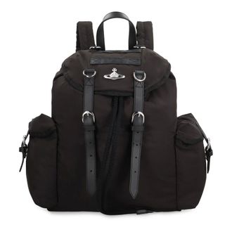 Vivienne Westwood Femme, Sacs, Noir, Taille: ONE Size Highland Drawstring Backpack