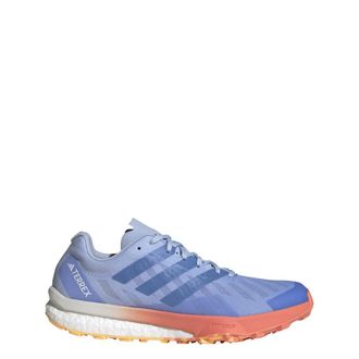 adidas Terrex Speed Ultra W Damen-Schuhe, Blue Dawn/Blue Fusion Metallic/Coral Fusion, 7.5