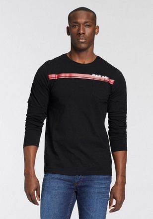 Bruno Banani Langarmshirt Mit Brusttasche und Frontprint