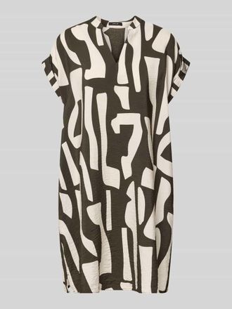OPUS Knielanges Kleid mit Tunikakragen Modell Wulana dune