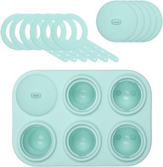 Lurch Popsicle IceForm Arctic - Silikon-Eisformen für 6 Eis am Stiel mit Tiermotiven | Harmony mint