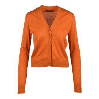 Max Mara Femme, Pulls, Orange, Taille: 40 FR Cardigan in vita