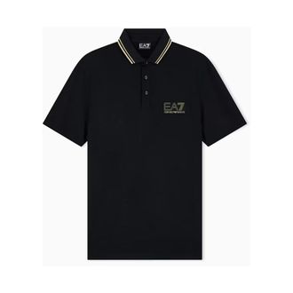 Emporio Armani Polo Premium Label - - Tops - Herren - Schwarzk - M