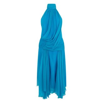 Alberta Ferretti Femme, Robes, Bleu, Taille: 40 FR Midi Dress