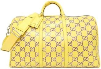 Gucci unisex, Pre-owned, Jaune, Taille: ONE Size Sac Week-end Pre-owned