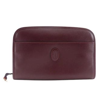 Cartier Pre-owned Vintage Leder Clutch - - Pre-owned - Damen - Rot - ONE SIZE