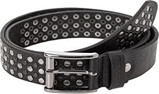 Red Bridge Ceinture en cuir véritable avec rivets - Ceinture en cuir de qualité supérieure, Noir, 110 cm