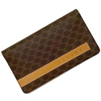 Celine Portefeuille long Macadam Pre-owned (bi-pli) - Femme - Pre-owned - Brun - Taille: ONE Size