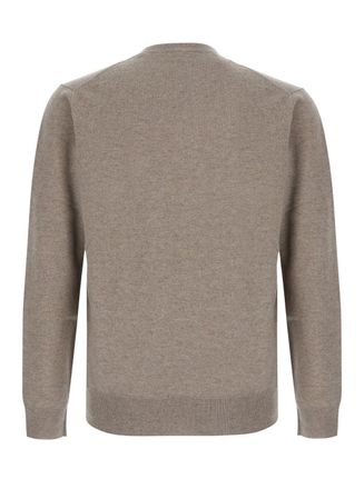 Aspesi Wool and Cashmere Crew-Neck Sweater - Beige