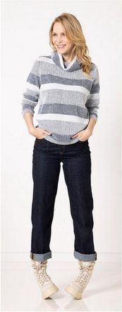 Ser Sweatshirt Sweatshirt Blockringel mit Federhaar W8250609