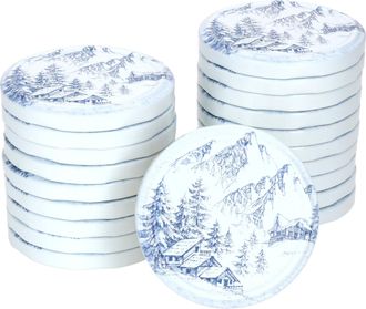 MamboCat 20er Deckel-Set Alpen I to 82 Schraub-Deckel für Sturzgläser I Ersatzdeckel für Marmeladen- & Einmachgläser