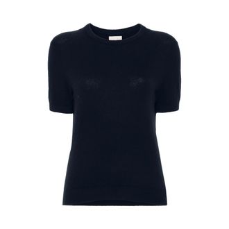 Khaite Der Pierre Kurzarmpullover - - Knitwear - Damen - Blau - S