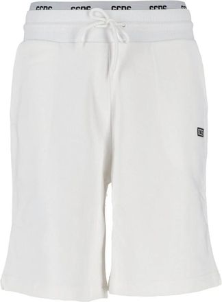 GCDS Essentials Bermuda Fleece Sweatshirt - - Shorts - Herren - Wei&szlig; - L