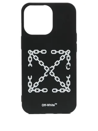 Off-white coque diPhone 13 Pro logo Arrows - Noir