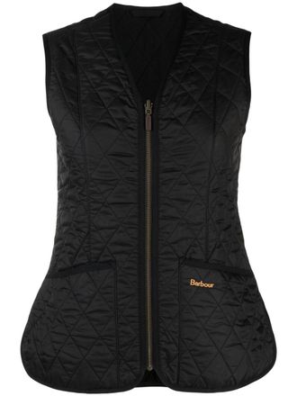 Barbour gilet matelass&eacute; &agrave; fermeture zipp&eacute;e - Noir