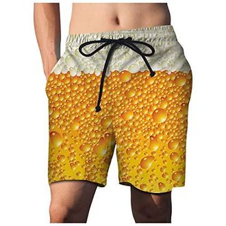 Generic Short de Plage Hommes Court Homme Impression 3D S&eacute;chage Rapide Cordon de Serrage Planche Court Fitness Pantalon Shorts Surf Trunks Loisirs Impression 