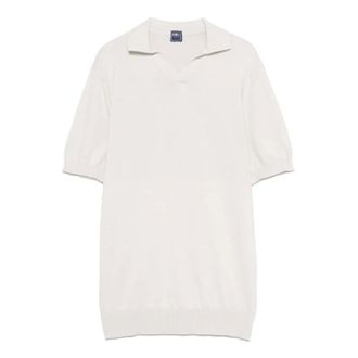 Fedeli Homme, Tops, Beige, Taille: L T-shirts et Polos Ecru col V