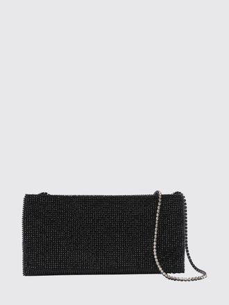 Benedetta Bruzziches Mini sac Your Best Friend en satin orn&eacute; de cristaux