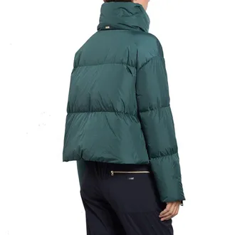 Herno Bicolor Polyamide Down Jacket - Green