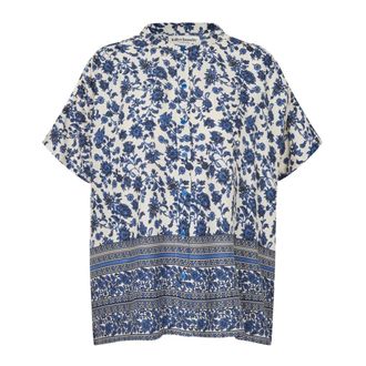 Lollys Laundry Damen, Blusen & Hemden, Blau, 2XLGr&ouml;&szlig;e