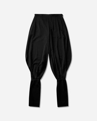 Comme Des Gar&ccedil;ons Men s Balloon-Hem Layered Pants Black