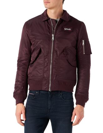 Schott NYC Unisex 210100RS Bombers, Dark Burgundy, Large