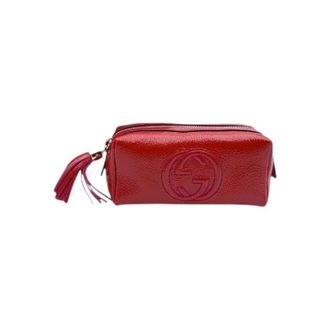 Gucci Pre-owned Soho Mini Cosmetic Pouch - - Pre-owned - Damen - Rot - ONE SIZE