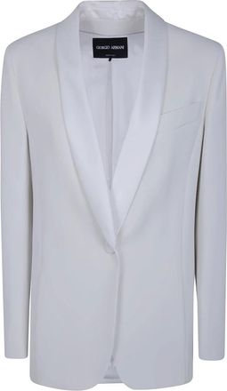 Giorgio Armani Femme, Vestes, Blanc, Taille: 40 FR Blazers