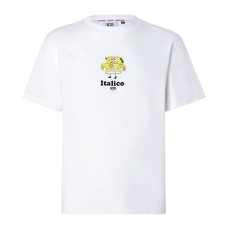 GCDS Baumwoll-T-Shirt - - Tops - Herren - Wei&szlig; - M