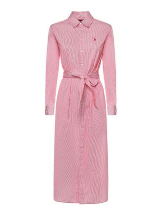 Polo Ralph Lauren Robe Au Genou - Rouge