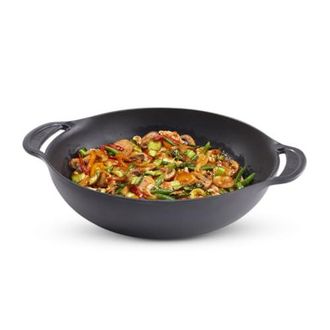 Weber Crafted Wok & Dampfgaraufsatz / 2-in-1 Edelstahl-Set zum Braten und D&auml;mpfen von Gem&uuml;se, Fleisch oder Fisch - Silber (7607)