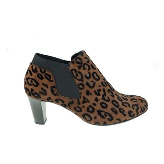 Gabor Trendy Ankle Boots mit Leopardenmuster - - Shoes - Damen - Braun - 40 1/2 EU