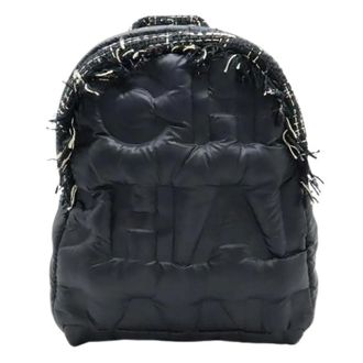 Chanel Sac &agrave; dos Vintage en nylon Pre-owned - Femme - Pre-owned - Noir - Taille: ONE Size