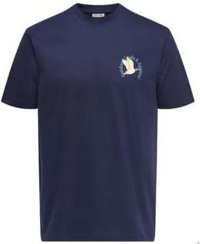 Only & Sons TEE SHIRT BLEU MARINE - PEACOAT / PRINT DUCKS - M