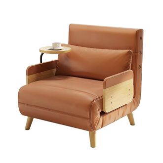 Generic Klappbares Schlafsofa f&uuml;r Kleine R&auml;ume,schlafsessel mit Bettfunktion 6-Fach Verstellbarer R&uuml;ckenlehne, Massivholzbeine f&uuml;r Wohnzimmer, Schlafzimmer, B