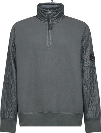 C.P. Company C.p. Company, Homme, Sweatshirts et sweats &agrave; capuche, Vert, Taille: M CP Company Sweaters