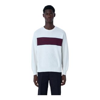Visvim Cotton-Silk-Blend Rundhalsausschnitt Pullover - - Knitwear - Herren - Wei&szlig; - 2XL