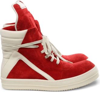 Rick Owens Geobasket Leather High Sneakers