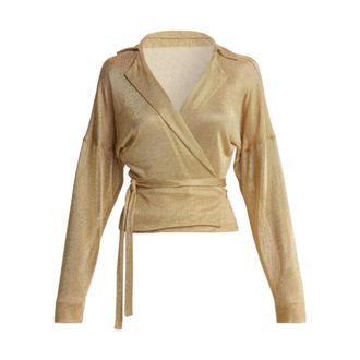 Alberta Ferretti Damen, Blusen & Hemden, Gelb, LGr&ouml;&szlig;e