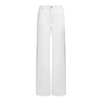 Dondup Femme, Pantalons, Blanc, Taille: W25 Amber Wide Leg Jeans