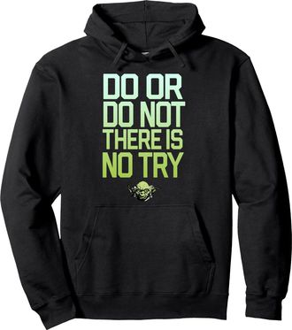 Star Wars Yoda Do Or Do Not Gradient Text Pullover Hoodie