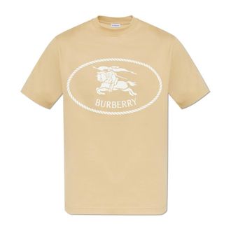 Burberry Homme, Tops, Beige, Taille: S T-shirt avec impression